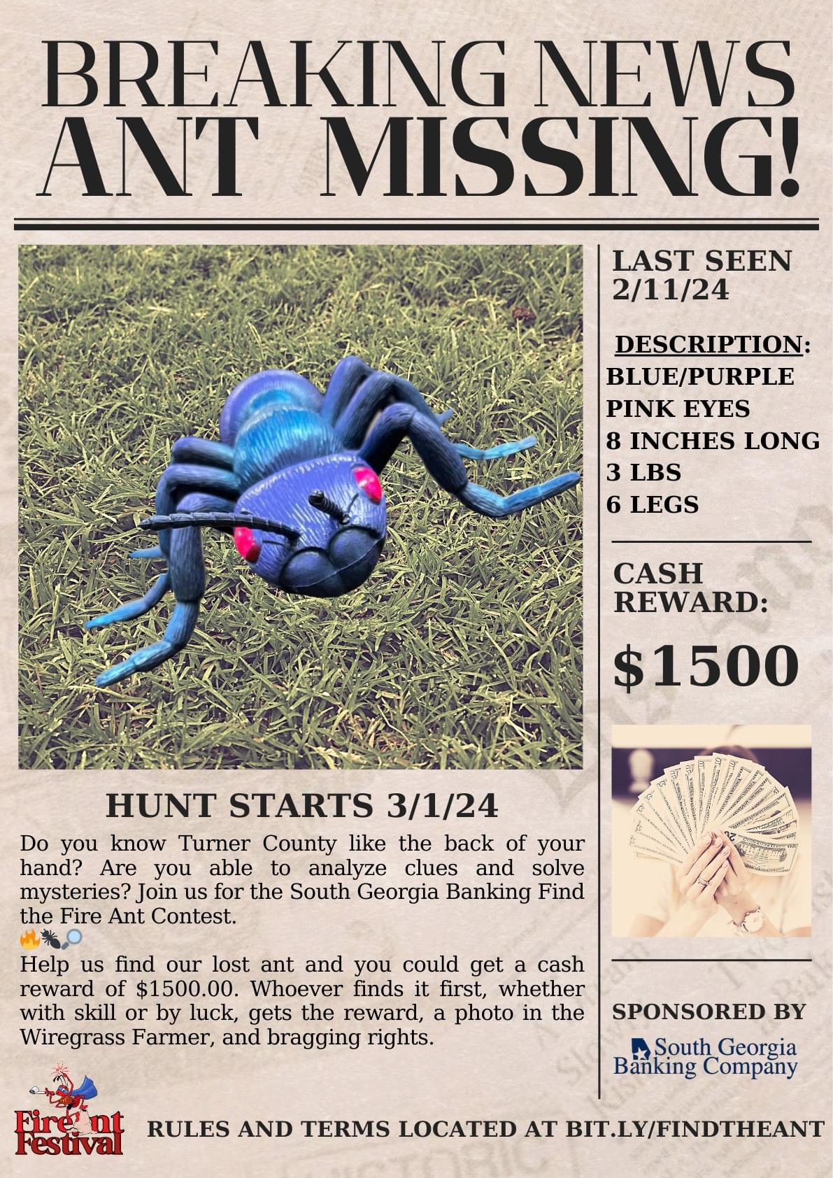 South Georgia Banking Company Find the Fire Ant Contest